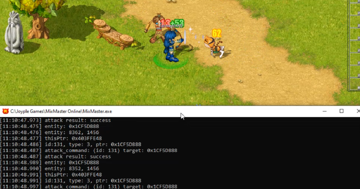 Reverse Engineering "MixMaster MMORPG" | abakidev - blog